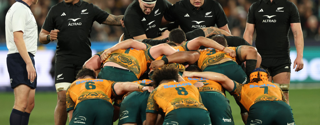 All Blacks Scrum